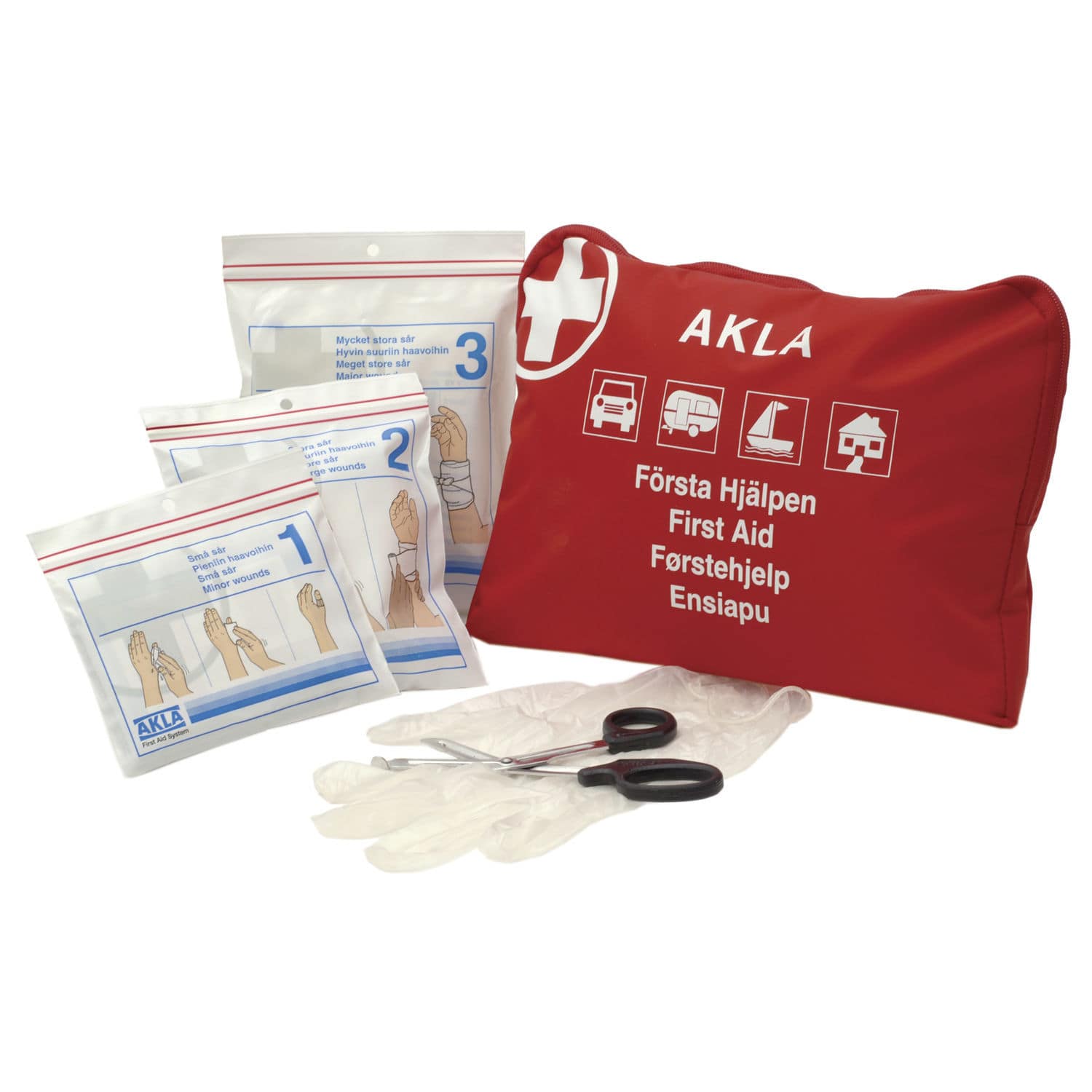 First aid bag - 91470 - AKLA - handheld / vinyl / nylon
