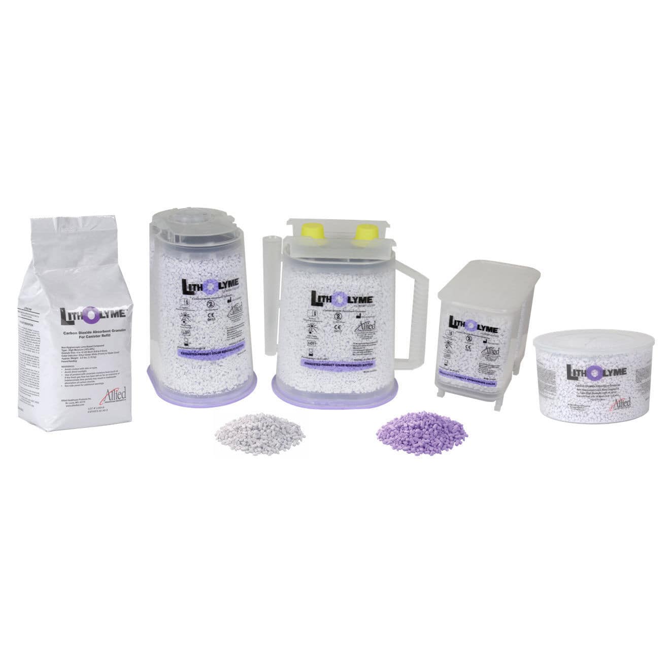 Anesthesia machine carbon dioxide absorbent - Litholyme® - Allied ...