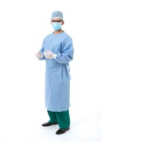 Unisex surgical gown - Allmed Medical Products - non-woven / blue