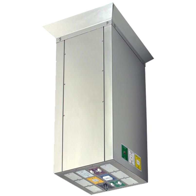 Supply column - C-COL-LITE-CH - Amico - ceiling-mounted / height-adjustable