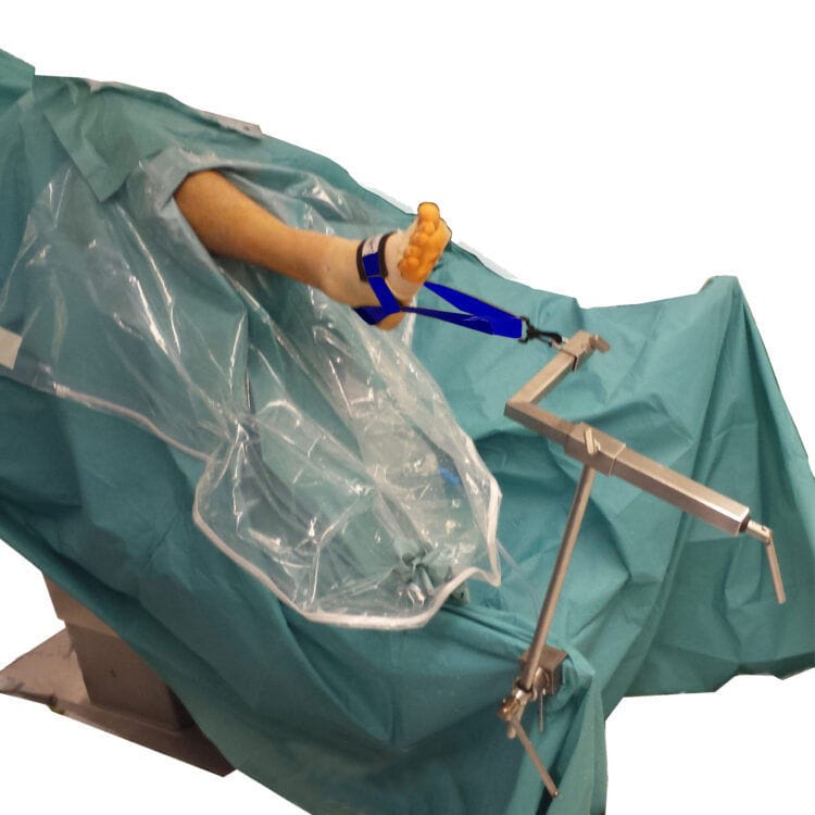 Operating table heel support - 6250 - Ansabere Surgical - for arthroscopy