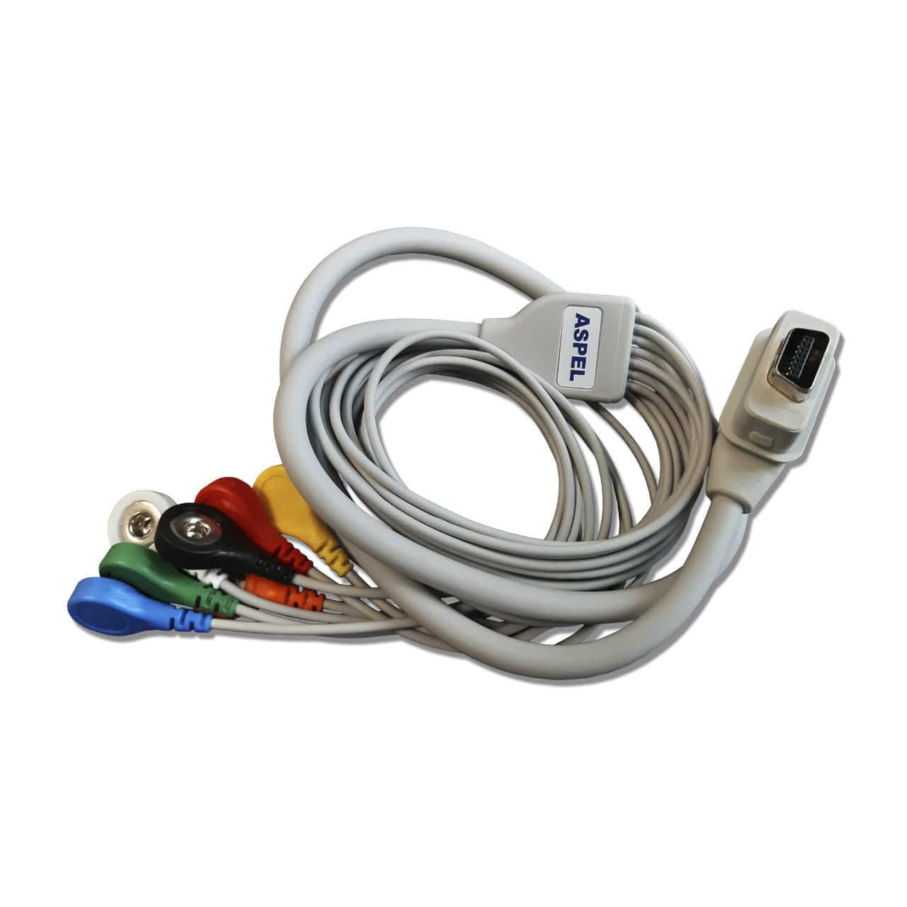 Cardiac Holter monitor ECG cable - KRH-703 v.422 - ASPEL - 7-wire