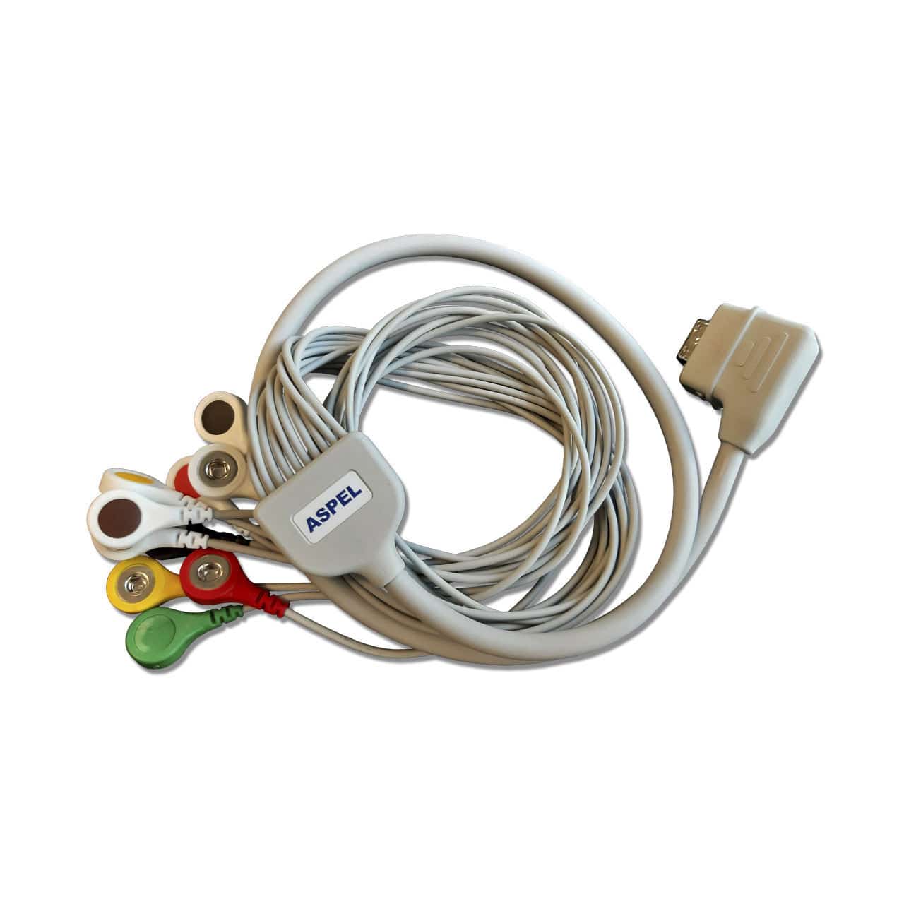 Cardiac Holter monitor ECG cable - KRH-712 v.322 - ASPEL - 10-wire