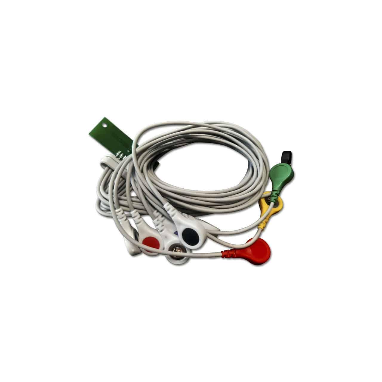 Cardiac Holter monitor ECG cable - KRH-712 v.200 - ASPEL - 7-wire