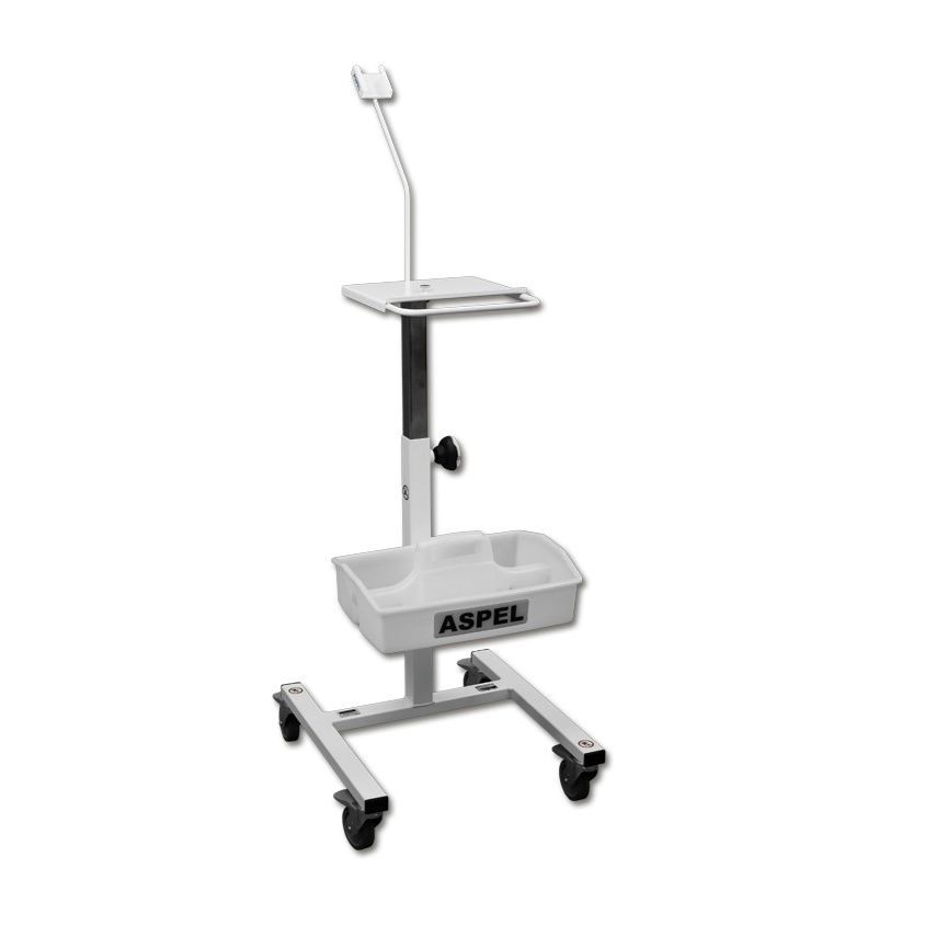 Medical trolley - WB-5 v.005 - ASPEL - for ECG / transport / with shelf
