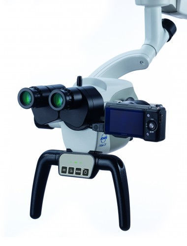 ENT surgery microscope - iView Pro - ATMOS MedizinTechnik - on casters