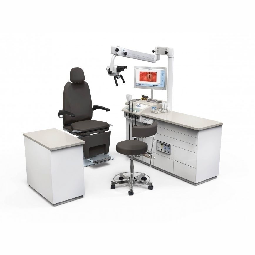 ENT workstation - S 61 CORIAN - ATMOS MedizinTechnik - with chair ...