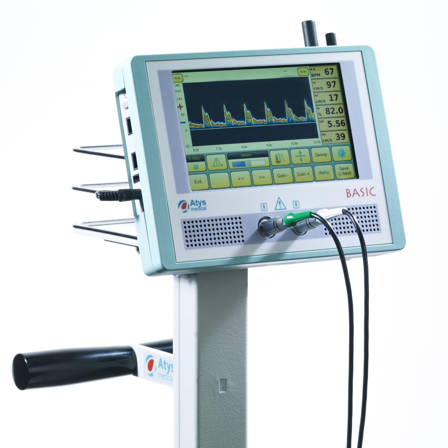 Peripheral doppler - BASIC - ATYS Medical - trolley-mounted / ABI / TBI