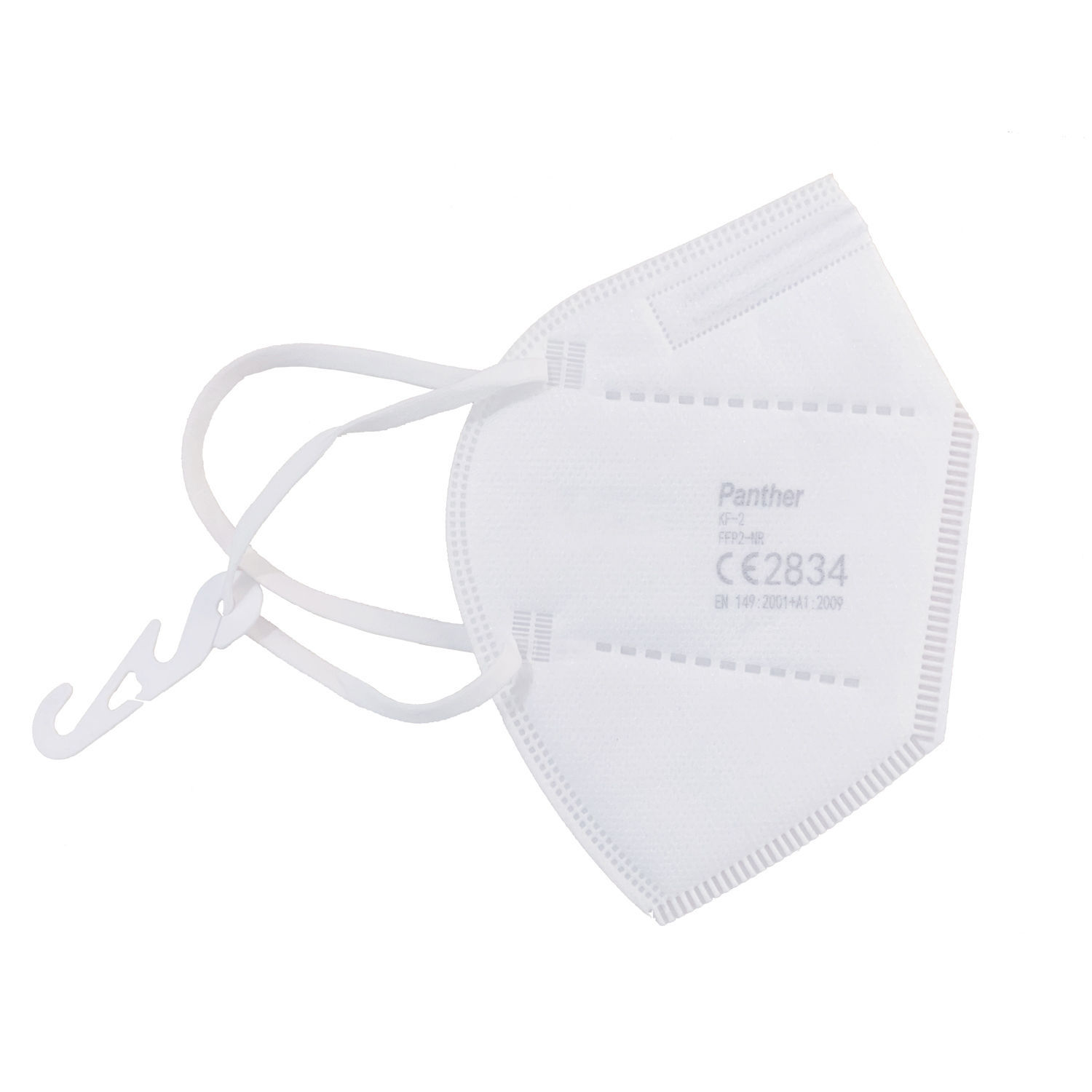 FFP2 safety mask - KF-2 - Panther Healthcare - latex-free / white / non-woven