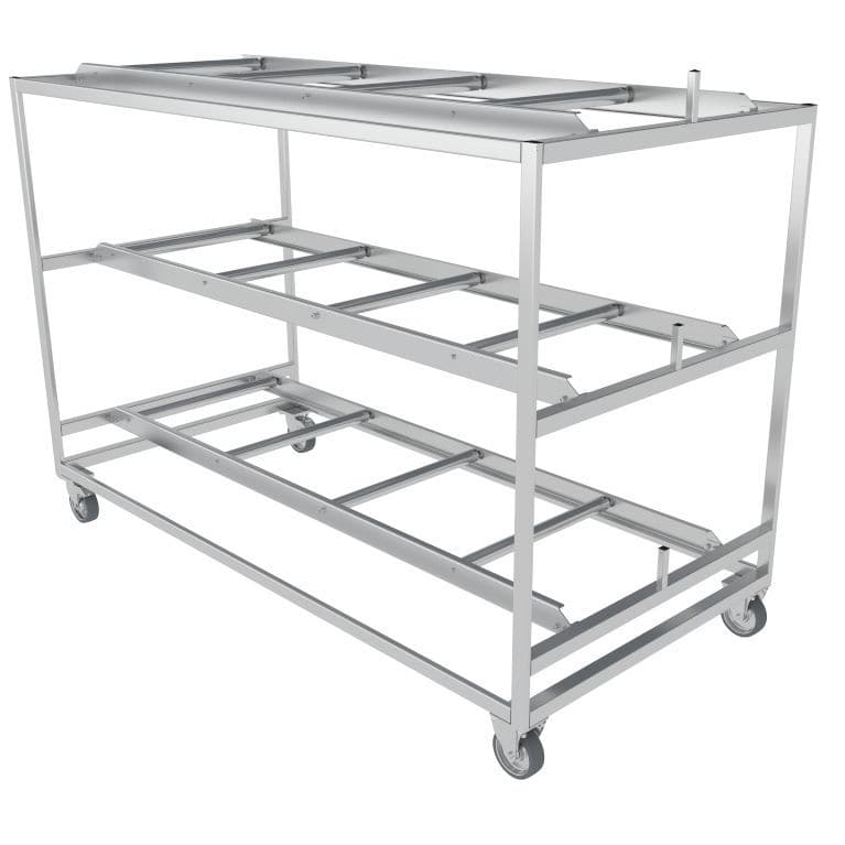 3-shelf shelving unit - N2-712-B - ALVO Medical - mortuary / stainless ...
