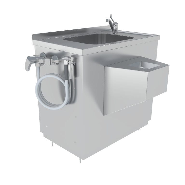 Floor-mounted mortuary washing unit - N3-300 - ALVO Medical