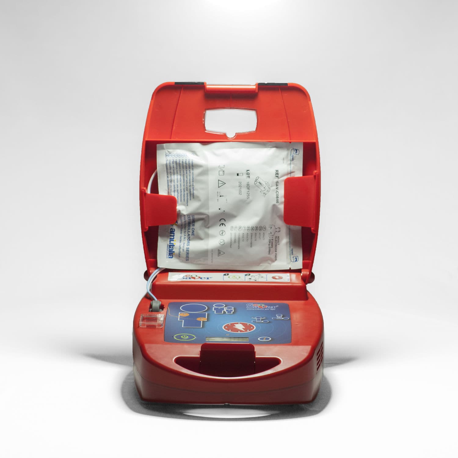 Semi-automatic external defibrillator - GEO SAVER - A.M.I. ITALIA - USB ...