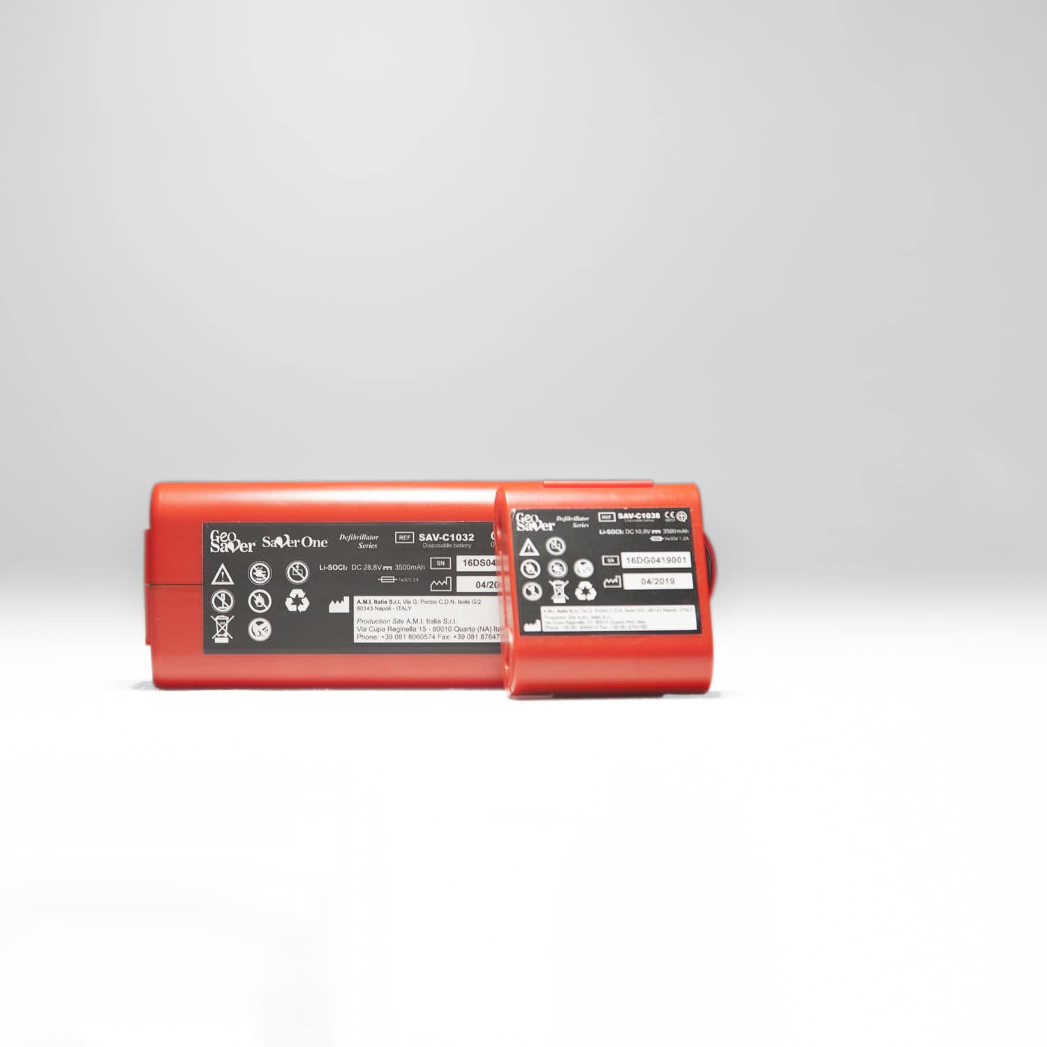 Defibrillator battery - SAV-C1032 - A.M.I. ITALIA - lithium / compact