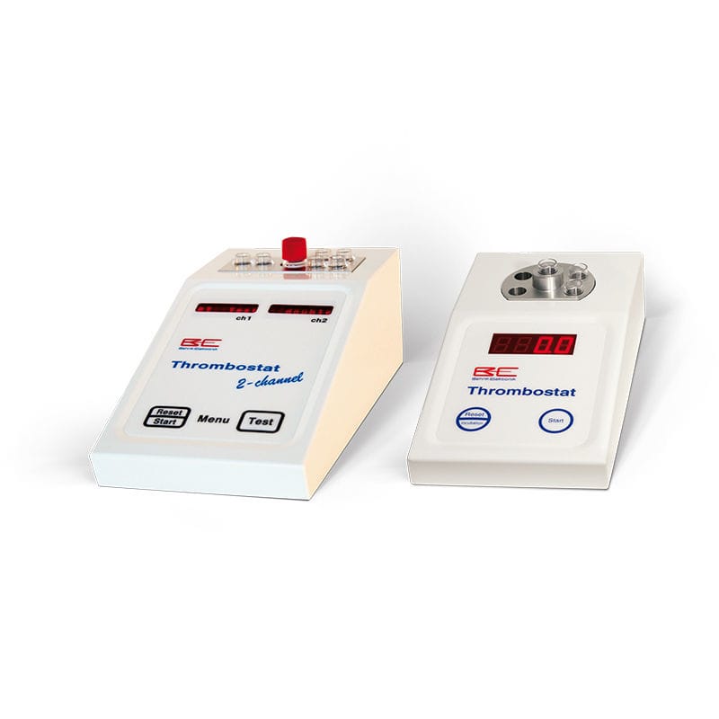 Semi-automatic coagulation analyzer - Thrombostat - Behnk Elektronik - 2-channel / mechanical
