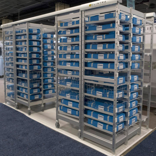 Storage rack on casters - UBeTrack™ - Belintra - aluminum / modular ...