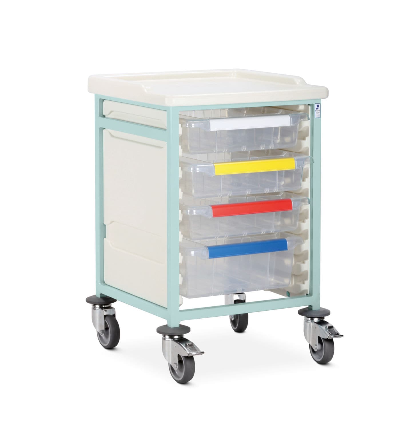 Medical trolley - CTM1/08/3S1D - Bristol Maid Hospital Metalcraft - for ...