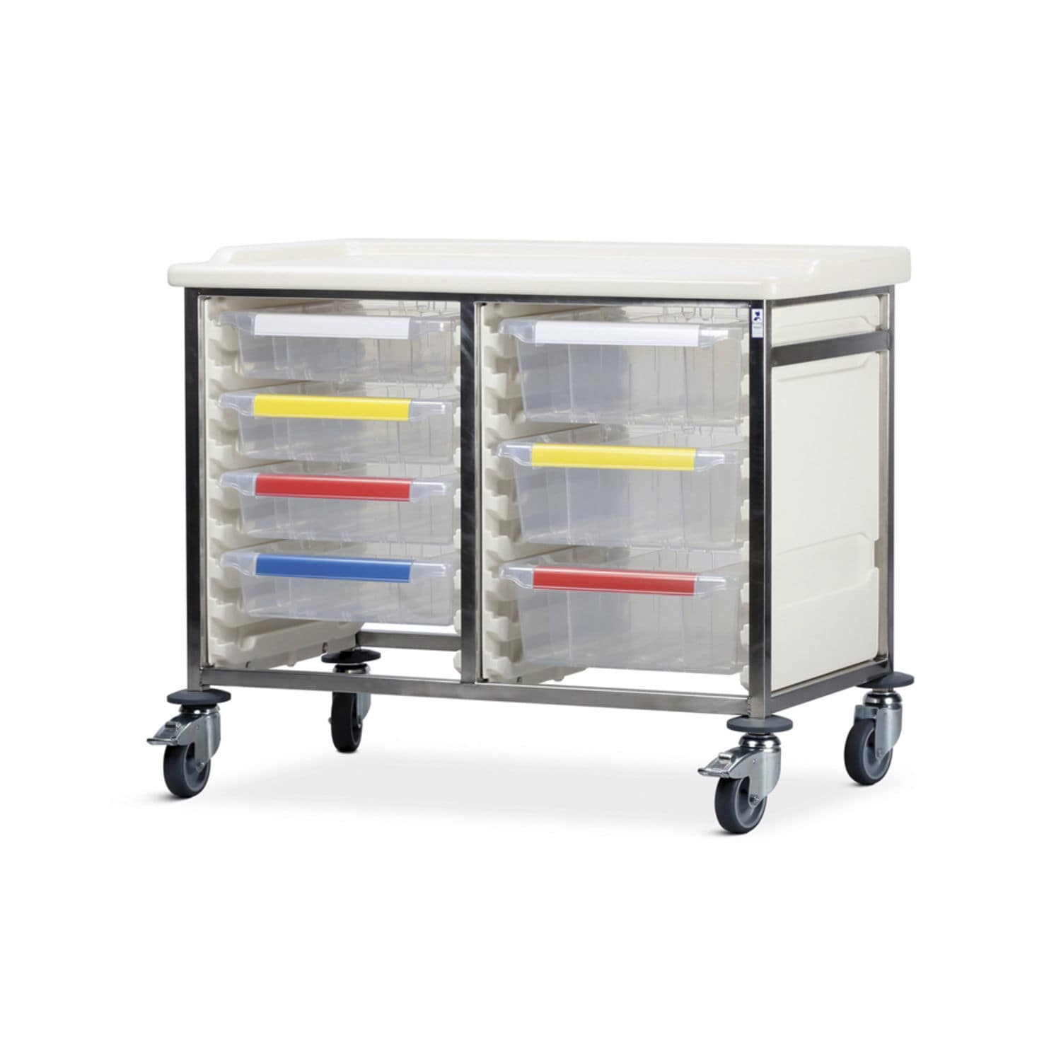 Medical trolley - CTS2/08/4S3D - Bristol Maid Hospital Metalcraft - for ...
