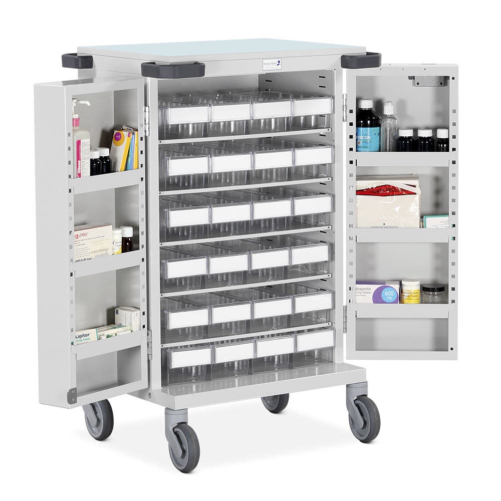 Medical trolley - PTD/HSB/LP24 - Bristol Maid Hospital Metalcraft ...