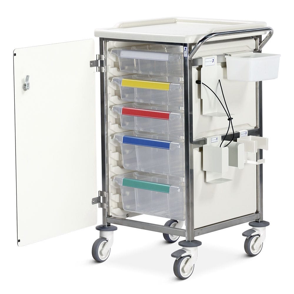 Medical trolley - CTPHLES1/10/3S2D - Bristol Maid Hospital Metalcraft ...