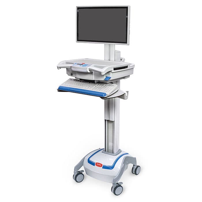 Panel PC computer cart - M38e - Capsa Healthcare - accessories / height ...