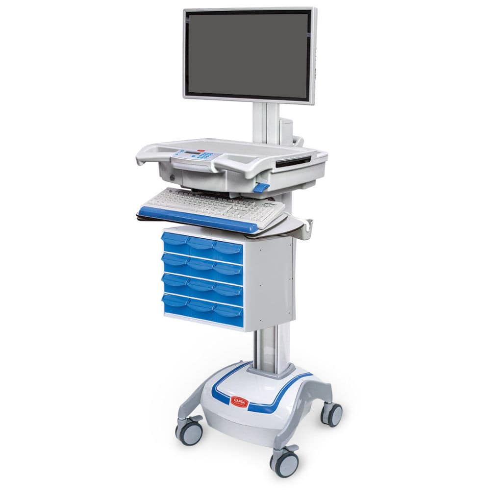 Medical computer workstation - M38e - Capsa Healthcare - laptop ...