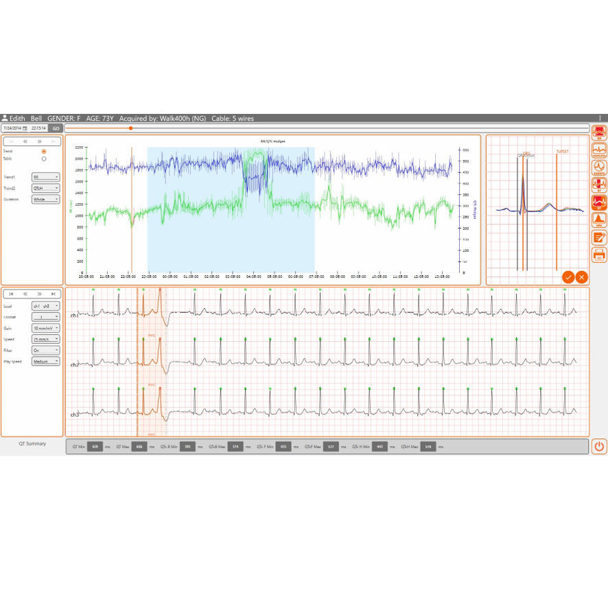 Analysis software - CubeHolter WS - Cardioline - data management / diagnostic / medical