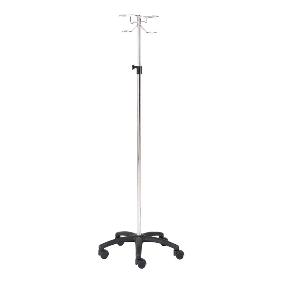 Infusion stand on casters - 32502CHR - CARINA - 2-hook / height-adjustable