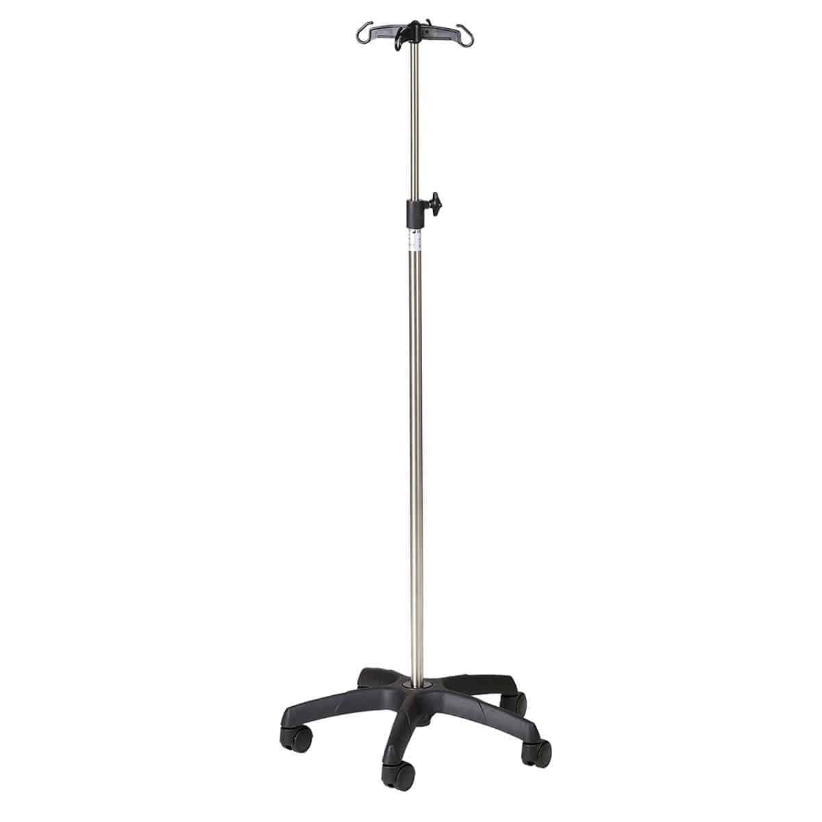 Infusion stand on casters - 32013INOALU - CARINA - 4-hook / stainless ...