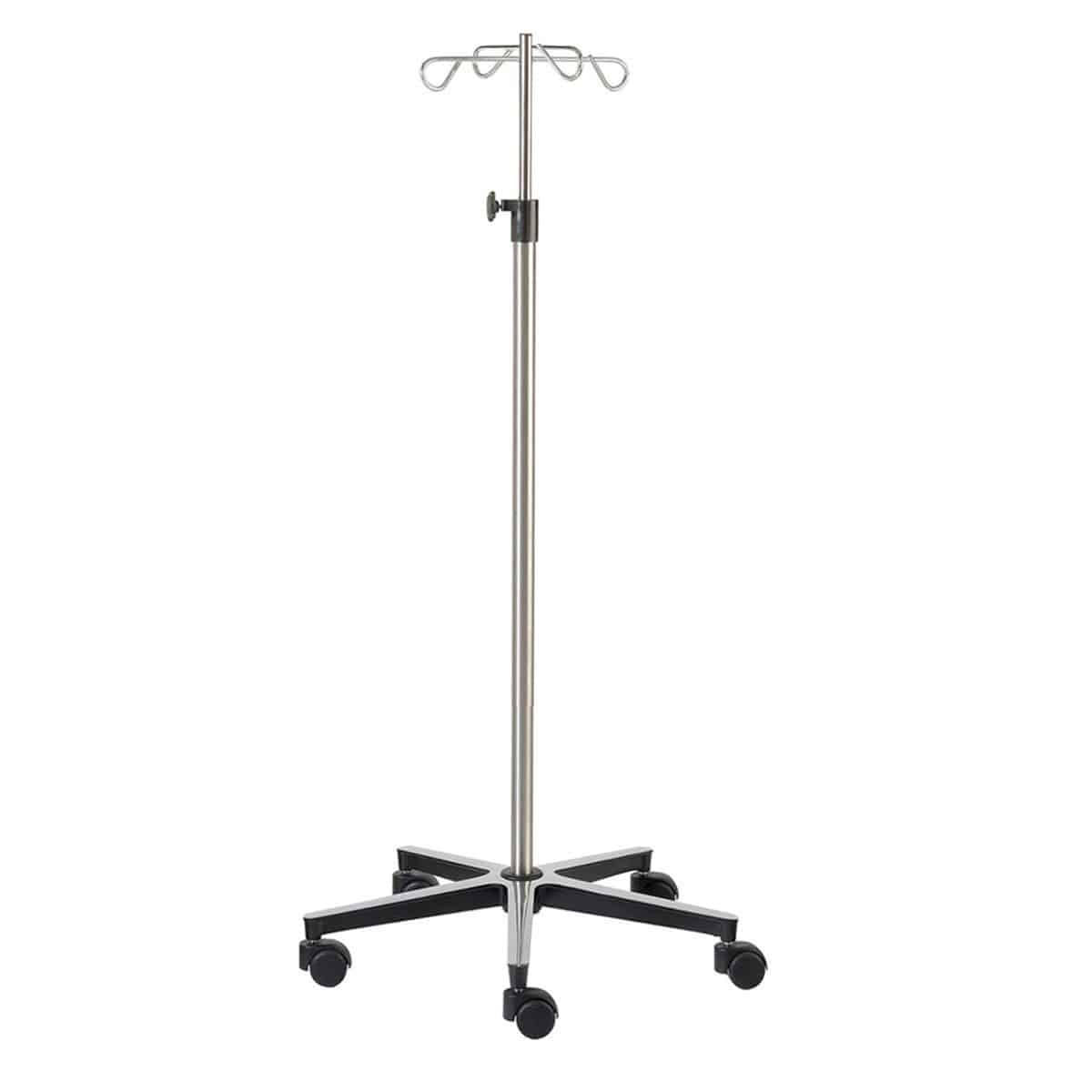 Infusion stand on casters - 32006INOALU - CARINA - 4-hook / stainless ...