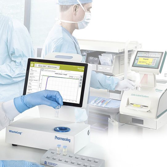 Pharmaceutical industry labeling system - WasteLog™ - Codonics - automated