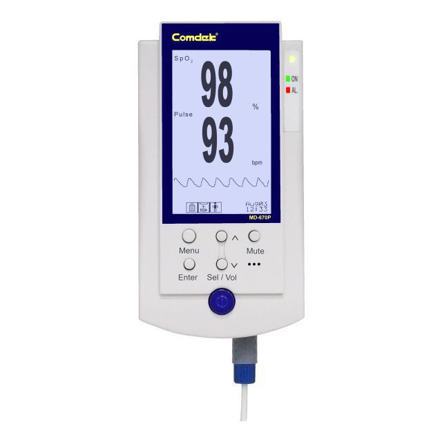Hand-held pulse oximeter - MD-670P - Comdek Industrial - for hospital / battery-powered / USB