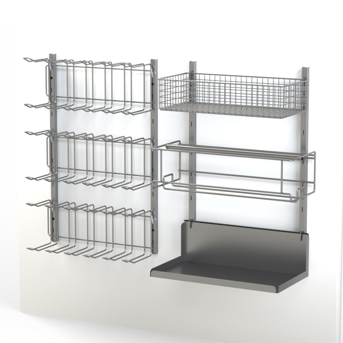 Storage support - MF-MR - Conf Industries - modular / wall-mount ...