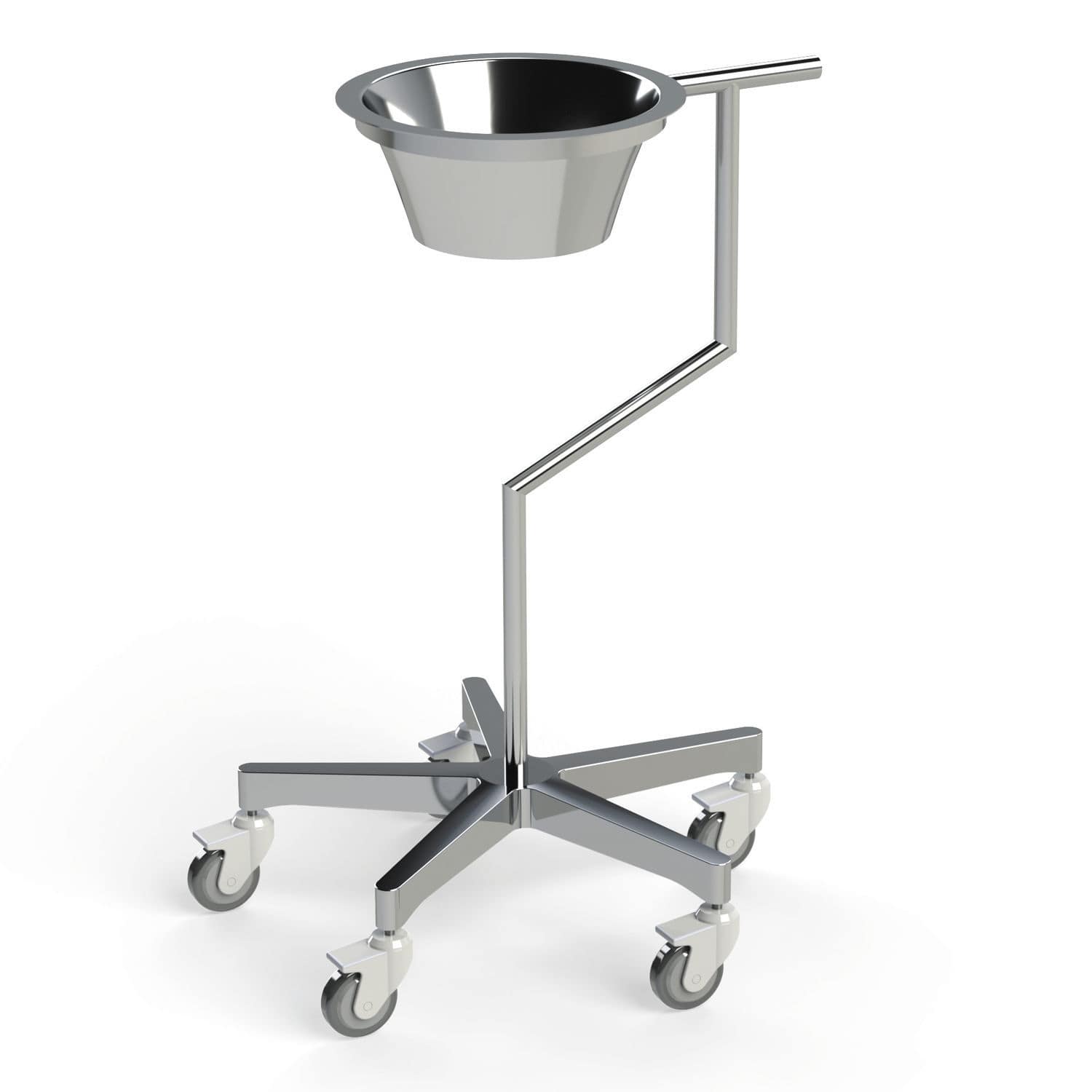 Trolley-mounted surgical basin stand - PC1AX - Conf Industries ...