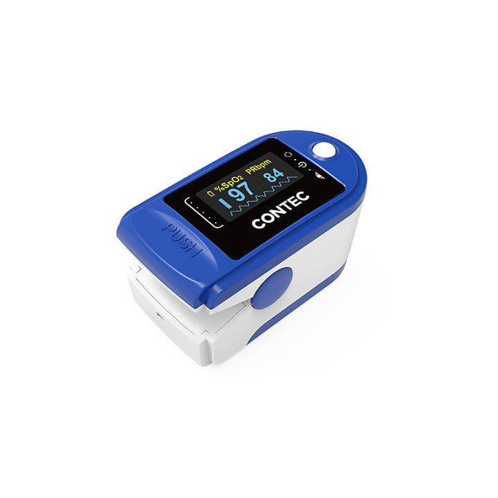 Fingertip pulse oximeter - CMS50D - Contec Medical Systems - medical / battery-powered / blue