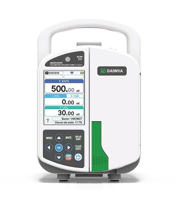 1-way infusion pump - DI-6000V - DAIWHA - PCA / volumetric / portable