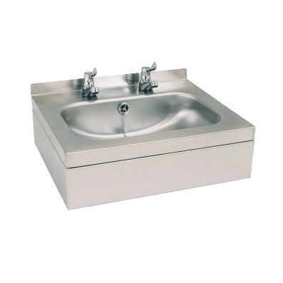 Wall-mount hand wash basin - DDC - for sluice rooms / For Dirty Utility ...