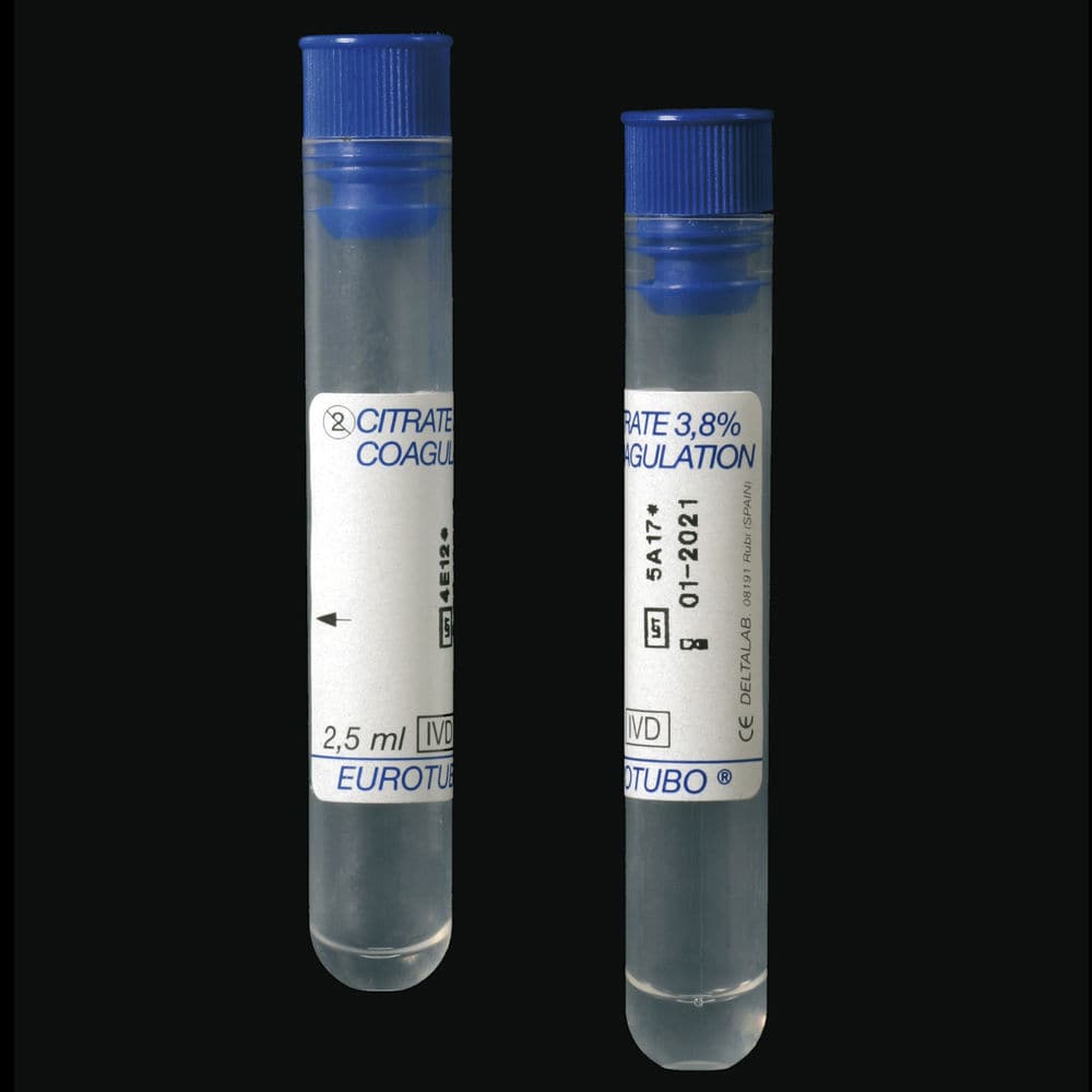 Laboratory collection tube - 601102 - Deltalab - cylindrical / blood ...