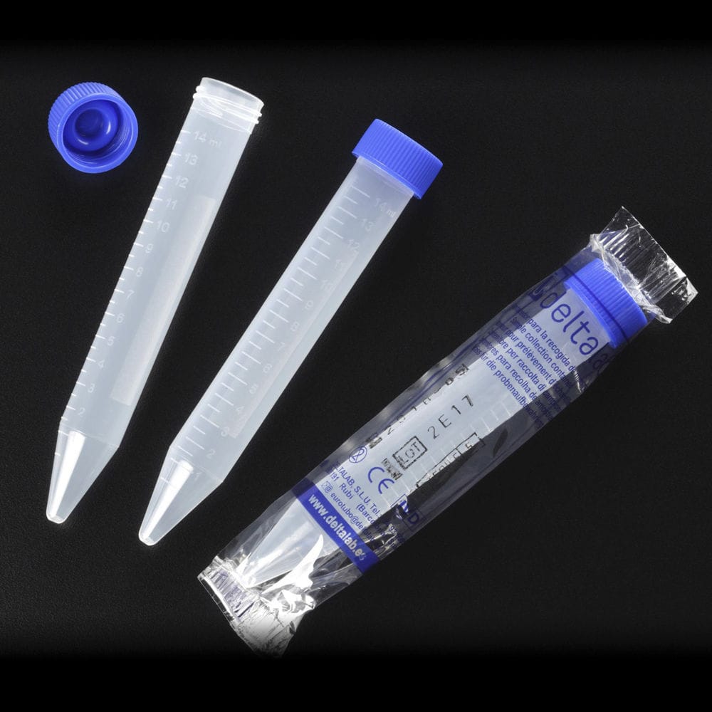Laboratory test tube - EUROTUBO® - Deltalab - microbiology / conical ...
