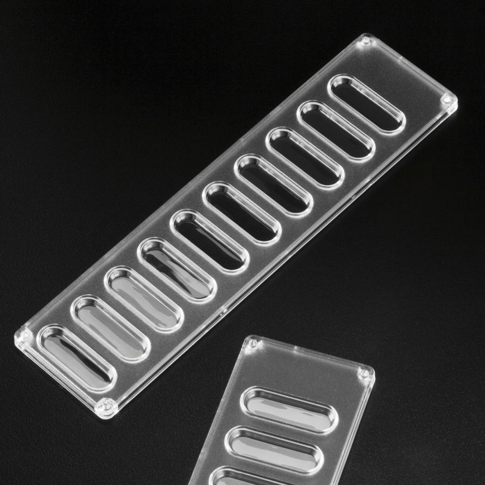 Blood typing microplate - 128030 - Deltalab - 10-well / blood