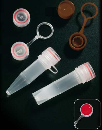 Microtube cap - 409007.N - Deltalab - screw-in / polypropylene