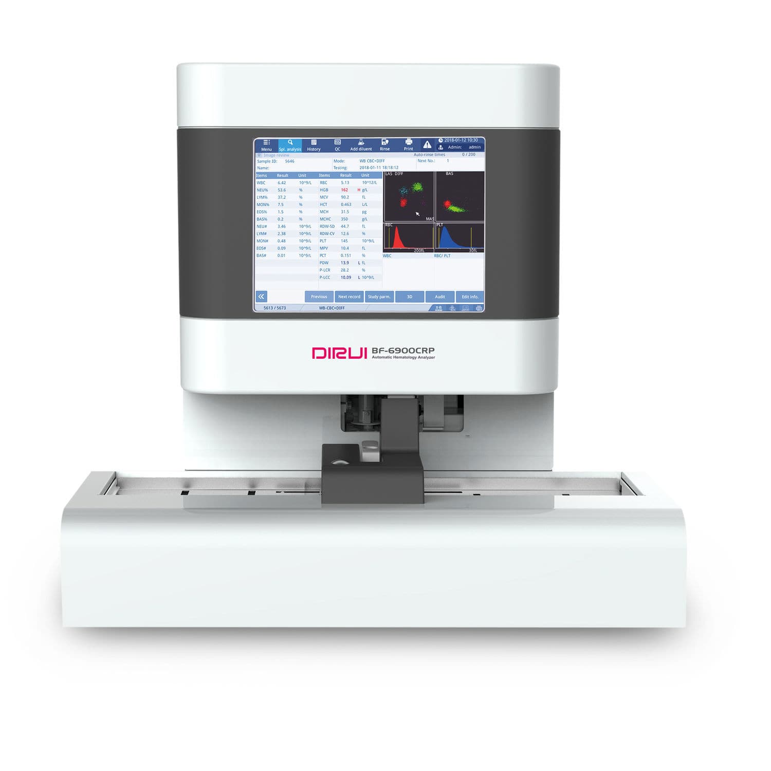 Automatic hematology analyzer - BF-6900CRP - DIRUI Industrial ...
