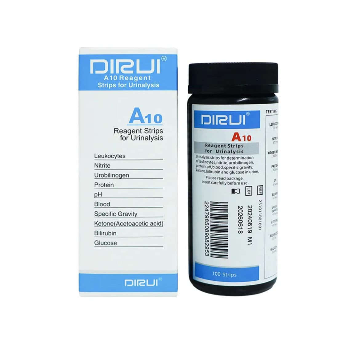 Urinary disease test strip - A10 - DIRUI Industrial - for urinalysis ...