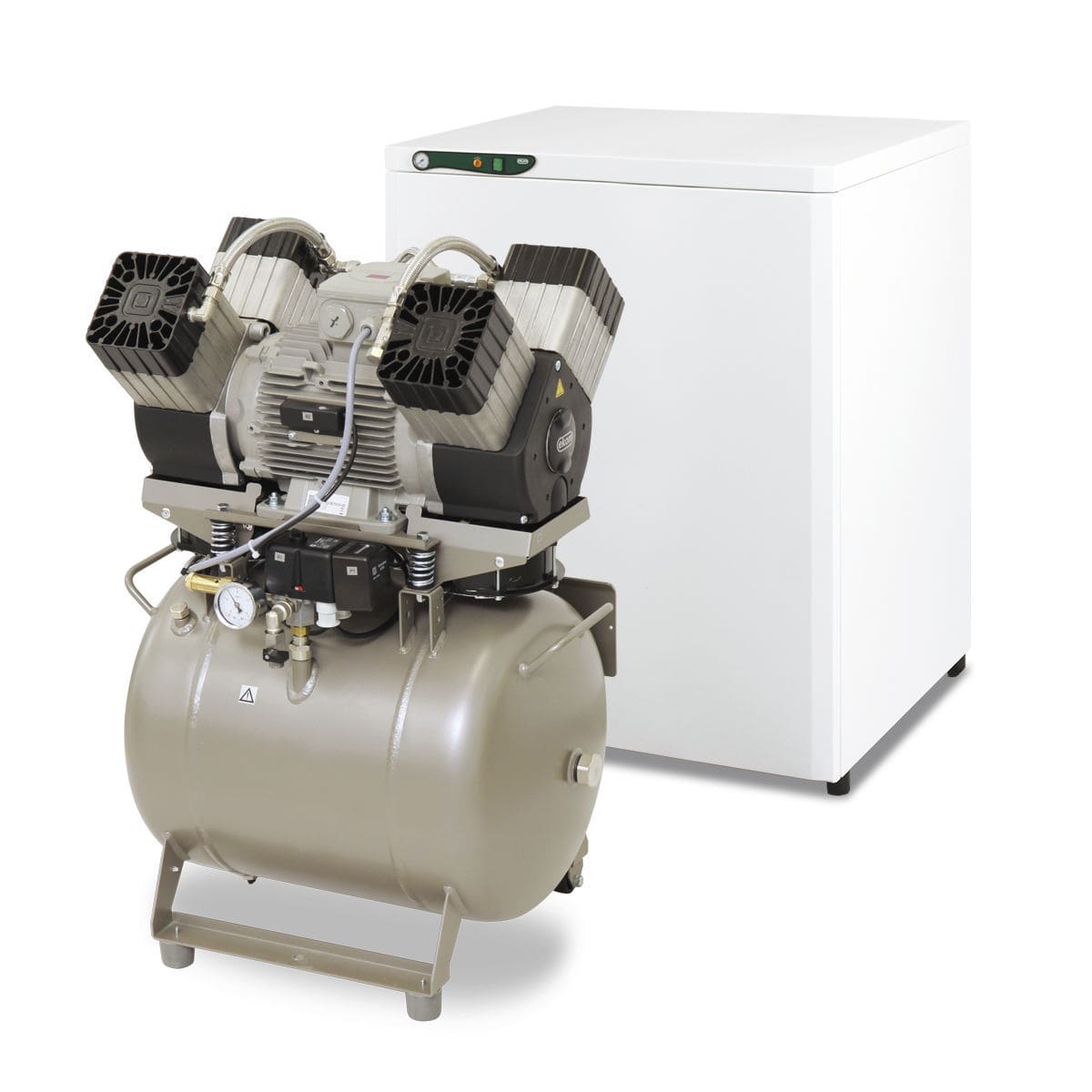 Dental compressor - DK50 4VR/50 - EKOM spol - piston / 4-workstation ...