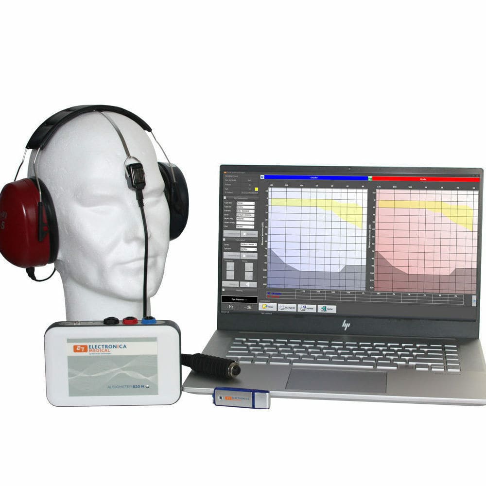 Screening audiometer - 820M - Electronica Technologies - for adult ...