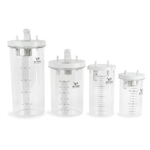 Body fluids suction jar - HT01M010 - Elmaslar - polycarbonate