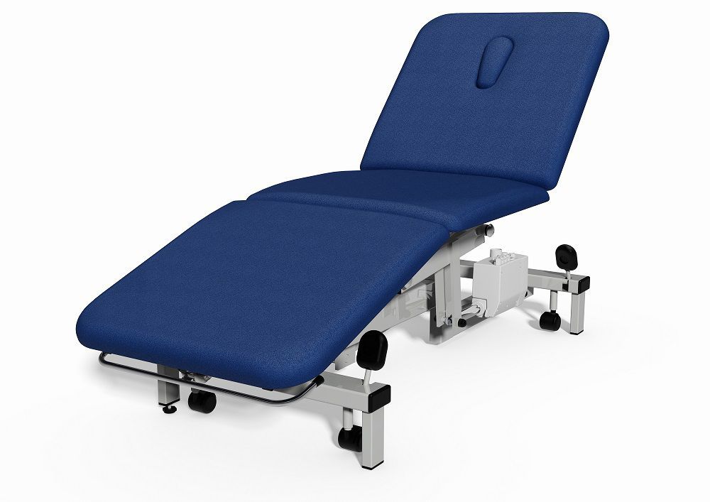 Electric massage table - COU003 - EMS Physio - on casters / 3-section