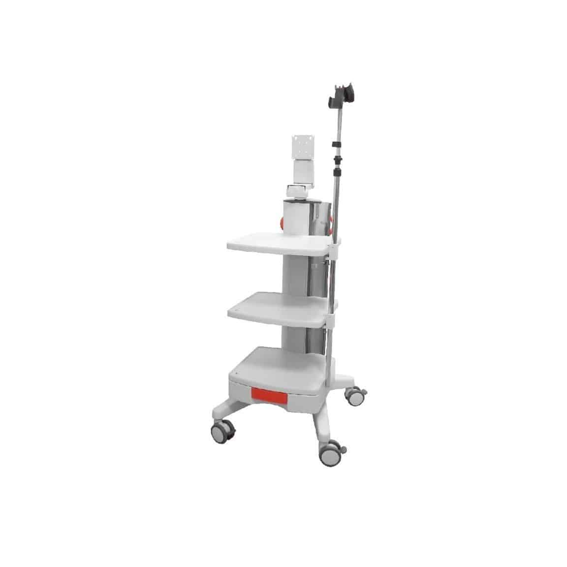 Medical trolley - SMOVE - EndoMed Systems - endoscopy / transport / 3-tray