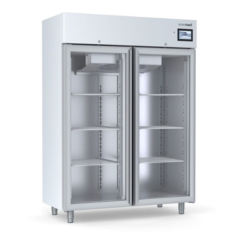 Laboratory freezer - LFG 1160 - EVERmed - cabinet / 2 doors / with ...