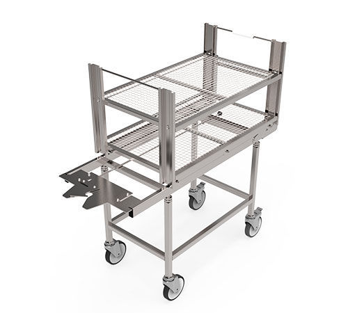 Loading trolley / unloading / transport / stainless steel - Famos