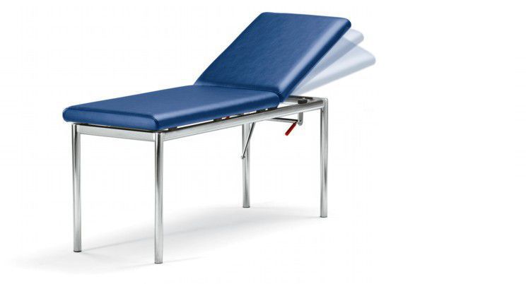 Manual examination table / fixed-height / 2 sections / ergonomic ...